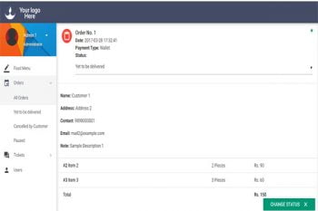 Online Food Ordering System Using PHP/MySQLi | Campcodes