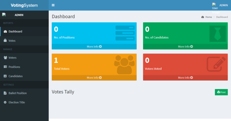 Advanced Online Voting System In PHP MySQL Free Source Code | Campcodes
