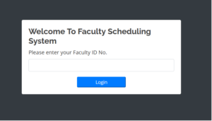 School Faculty Scheduling System Using PHP MySQL | Campcodes