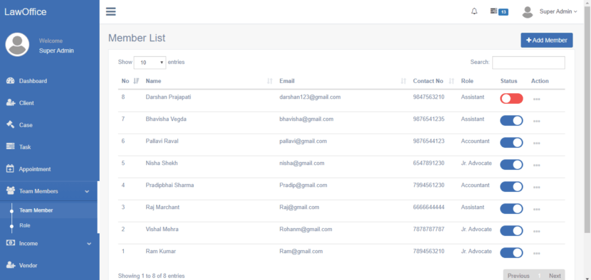 Complete Legal Case Management System Software In PHP MySQL Free Download | Campcodes