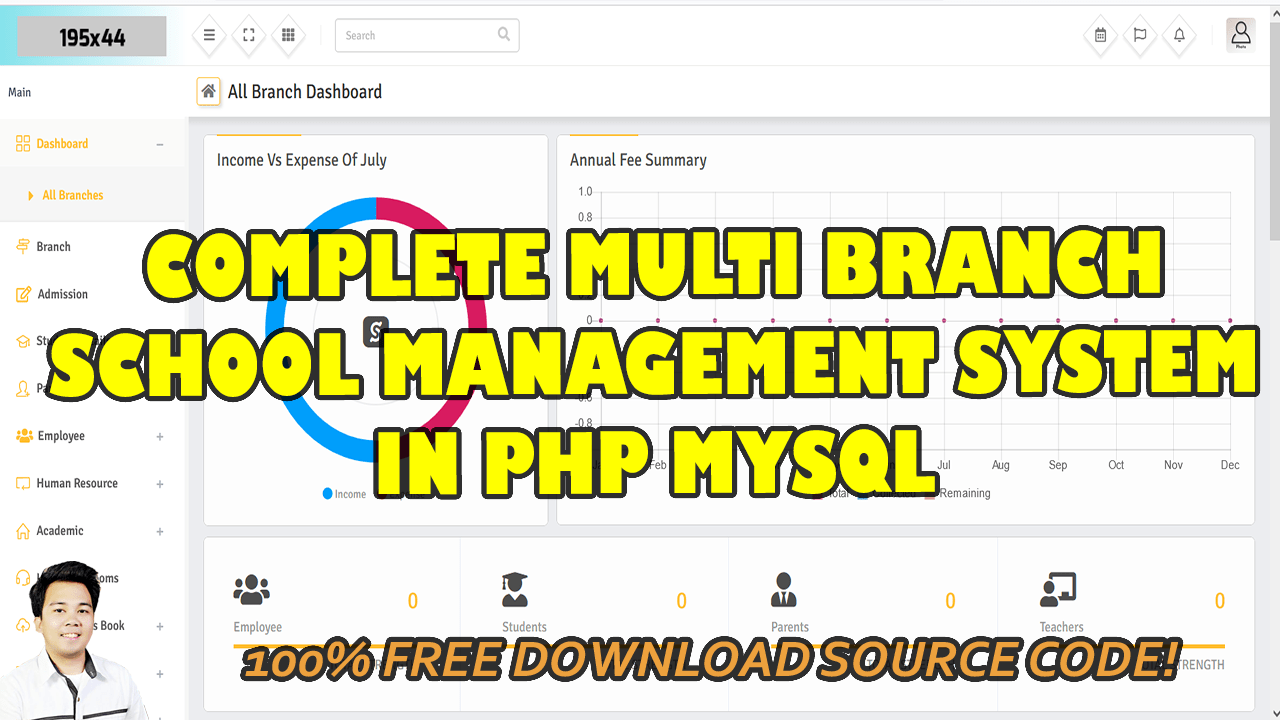 Complete Multi Branch School Management System In PHP MySQL Free Source Code | Campcodes