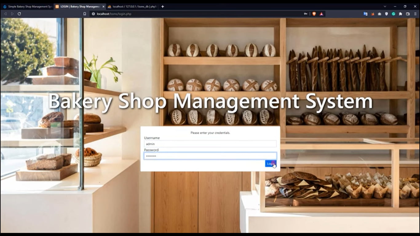Simple Bakery Shop Management System In PHP MySQL | Campcodes