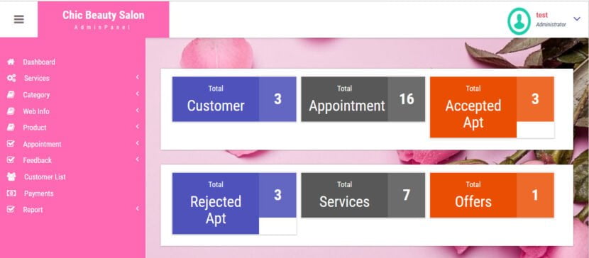 Beauty Salon Management System In PHP And MySQLi | Campcodes