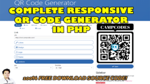 Complete Responsive QR Code Generator In PHP Free Source Code Download | Campcodes